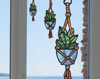 Stained glass decal | Etsy