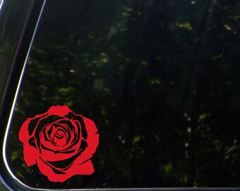 Rose Car Decal | Etsy