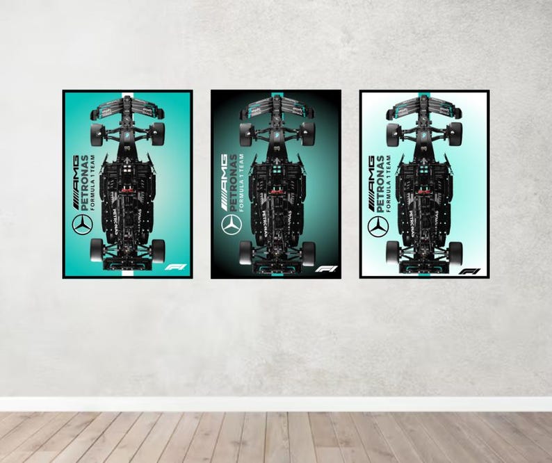 Technic Mercedes-amg W14 F1 Poster: Smoke Edition, 3 Colors (digital ...