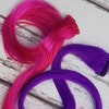 Zebra Tiger Stripe Clip in 18 Inch Hand Made Hair Extension 12 Colours ...