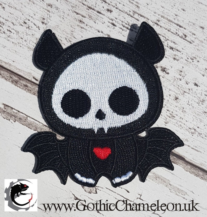 Cute Baby Bat Embroidered Patch Applique Very Gothic Emo Punk - Etsy