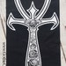 Very Large Black & White Ankh Transfer Patch With Rose Pattern - Etsy