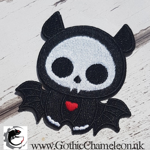 Cute Baby Bat Embroidered Patch Applique Very Gothic Emo Punk - Etsy