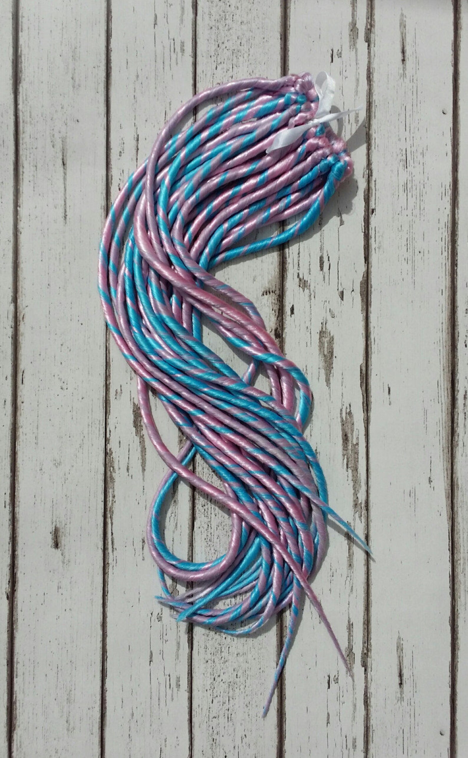 Single Ended Dreads Black & Blue Transitional Ombre up to 24 Inches ...