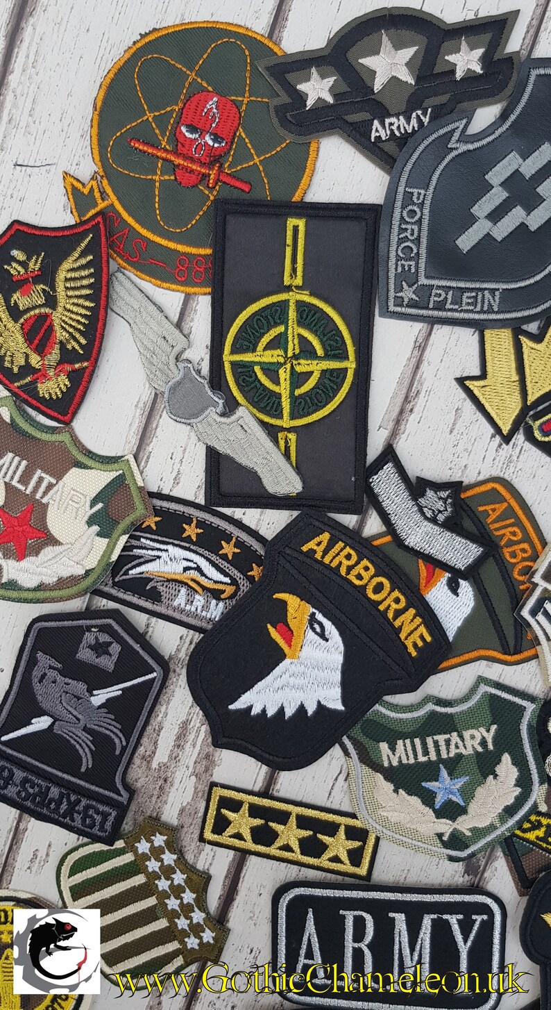 Mix Lucky Dip Military Embroidered Patches Applique - Etsy