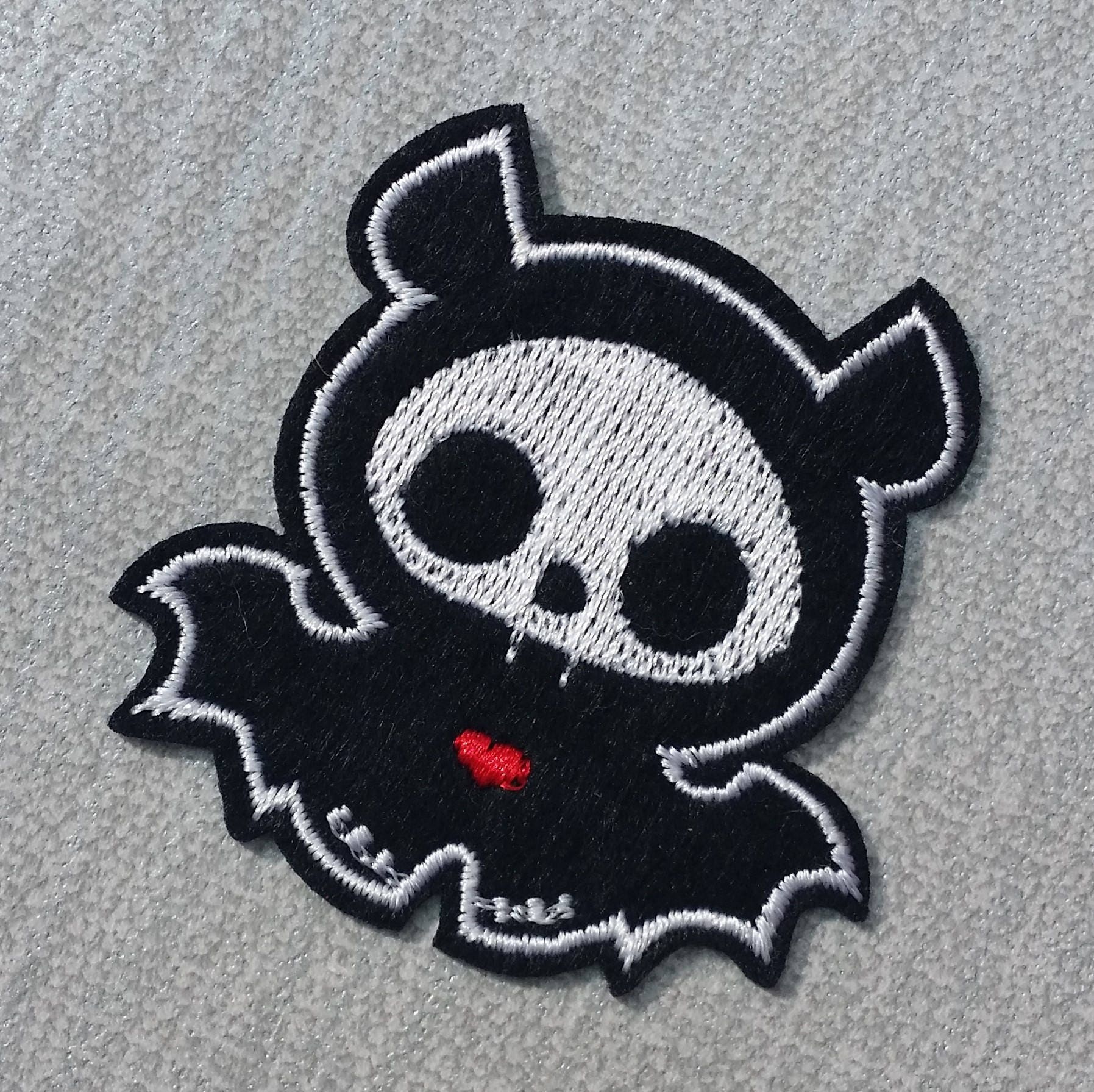 Deaths Head Moth Embroidered Patch Applique Gothic Emo Punk - Etsy UK