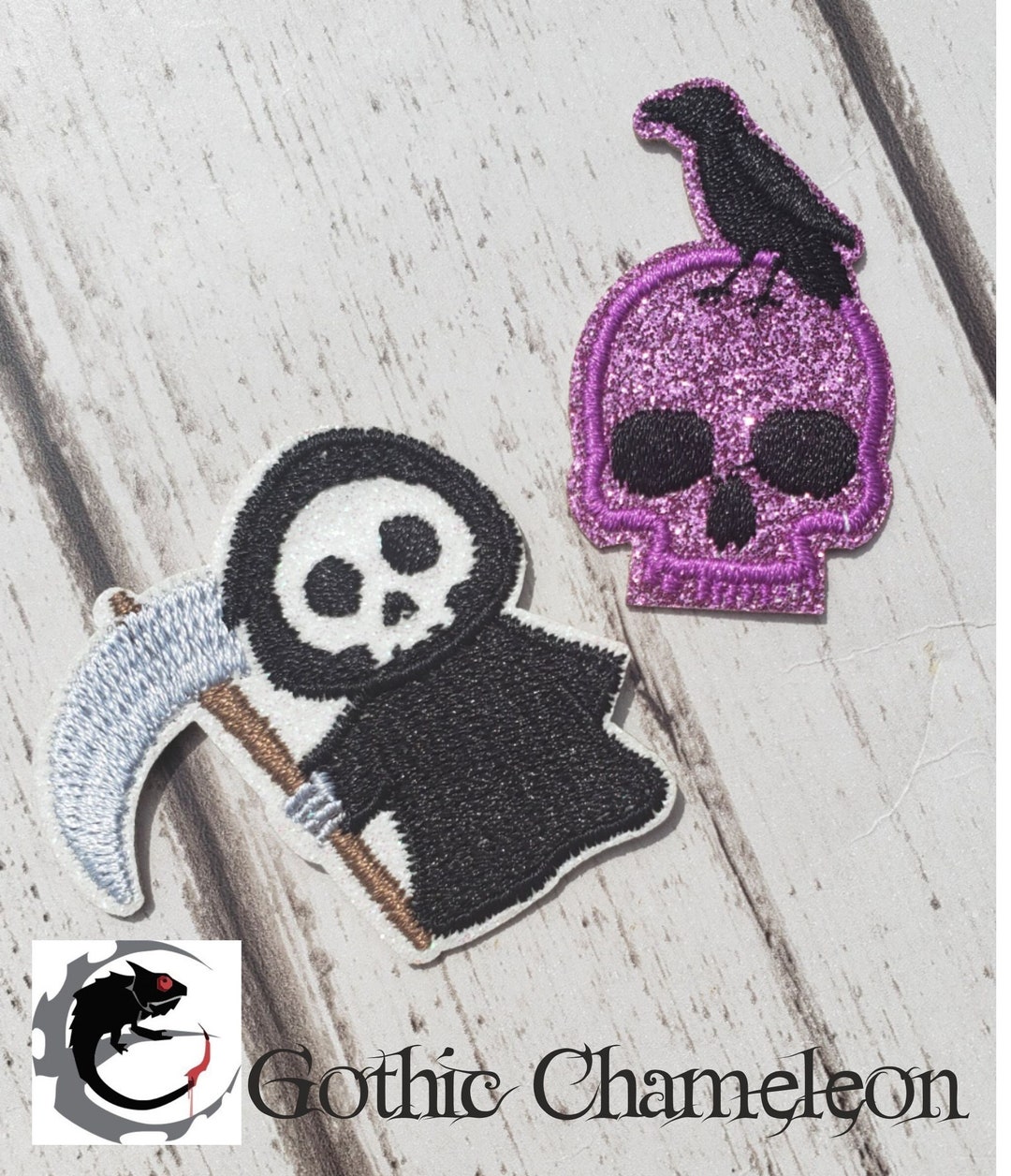 Red Biohazard Symbol Embroidered Patch Applique Very Gothic Emo Punk ...