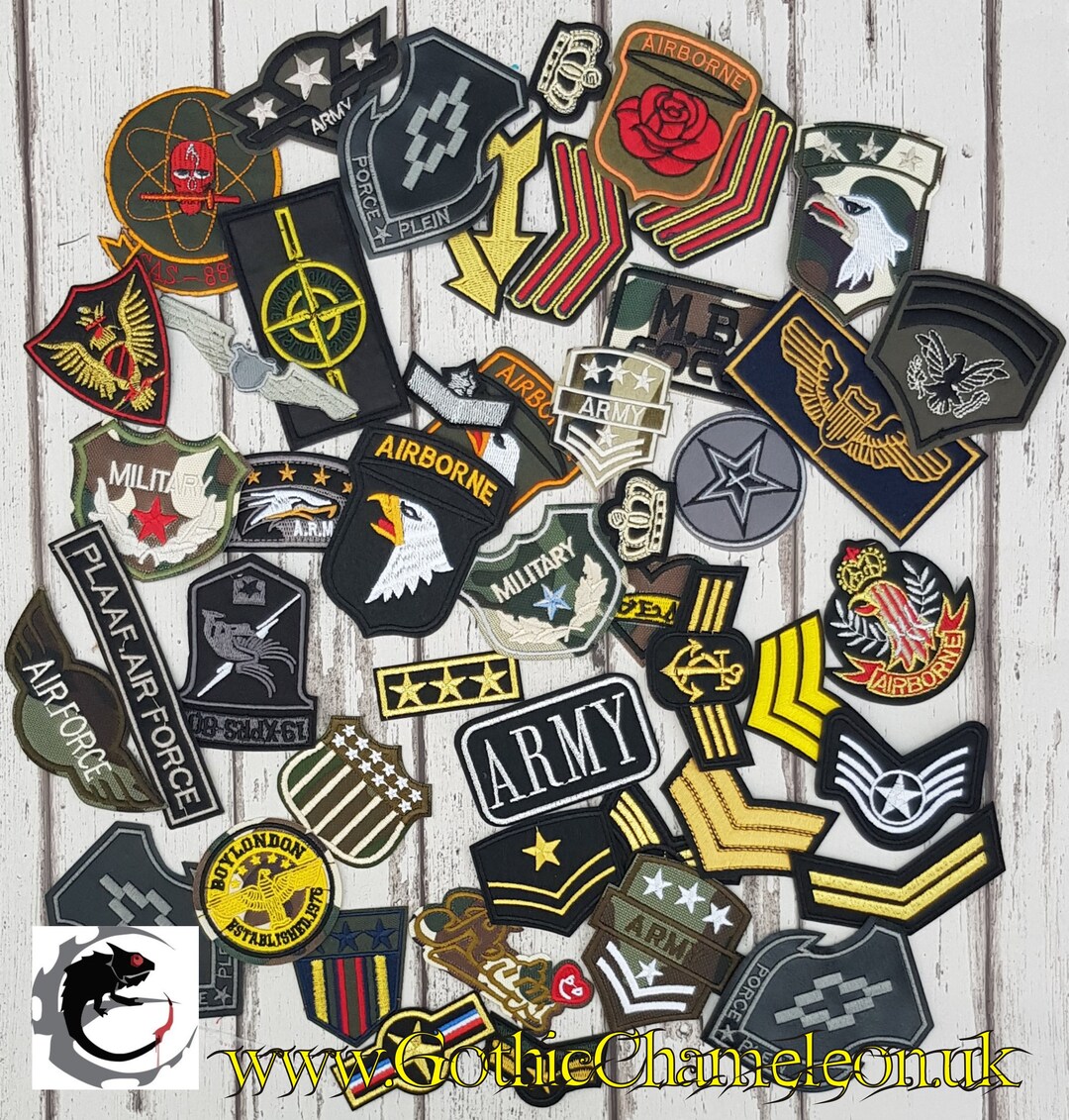 Mix Lucky Dip Military Embroidered Patches Applique - Etsy