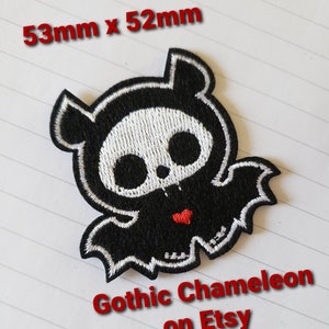 Cute Baby Bat Embroidered Patch Applique Very Gothic Emo Punk - Etsy