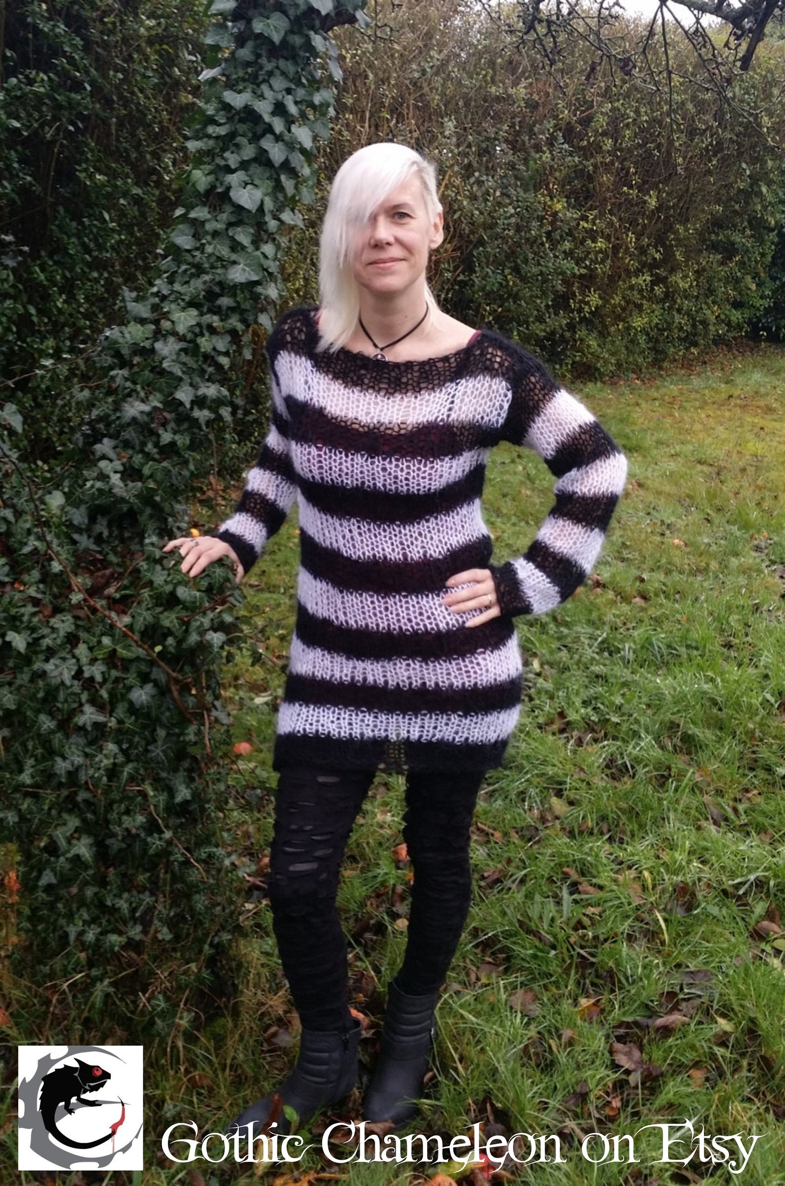 Hand Knitted Made to Order Lacy Openwork Mohair Sweater Dress Red ...