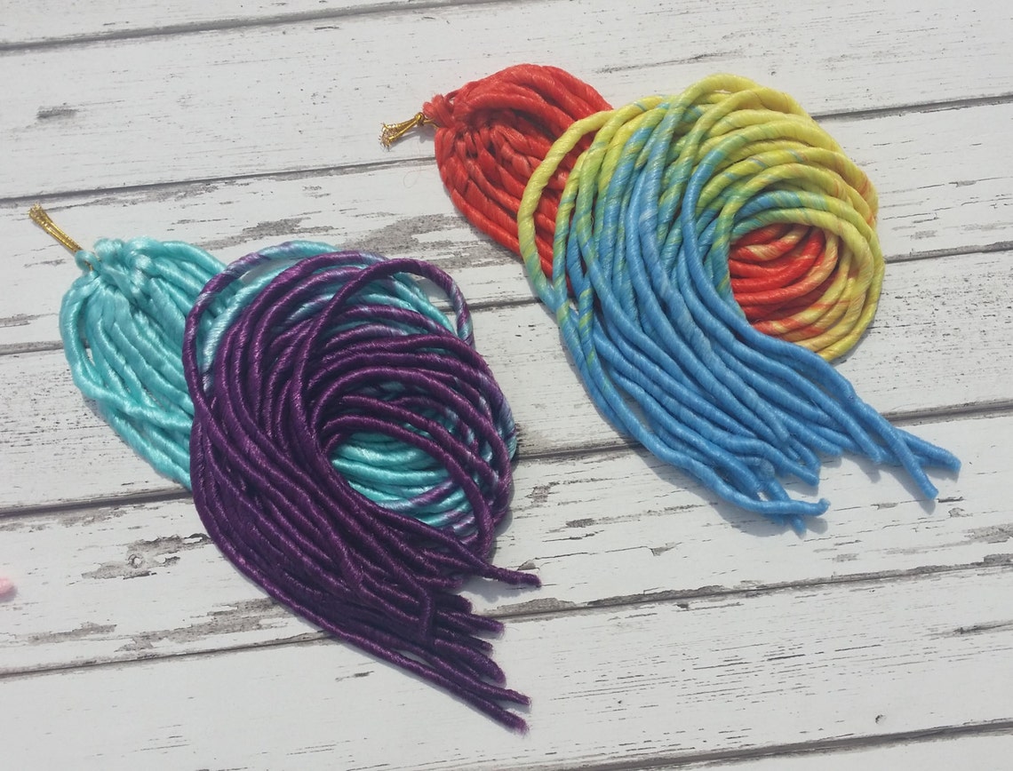 20 Inch Single Ended Transitional Dreads Pack of 20 Various Colours - Etsy