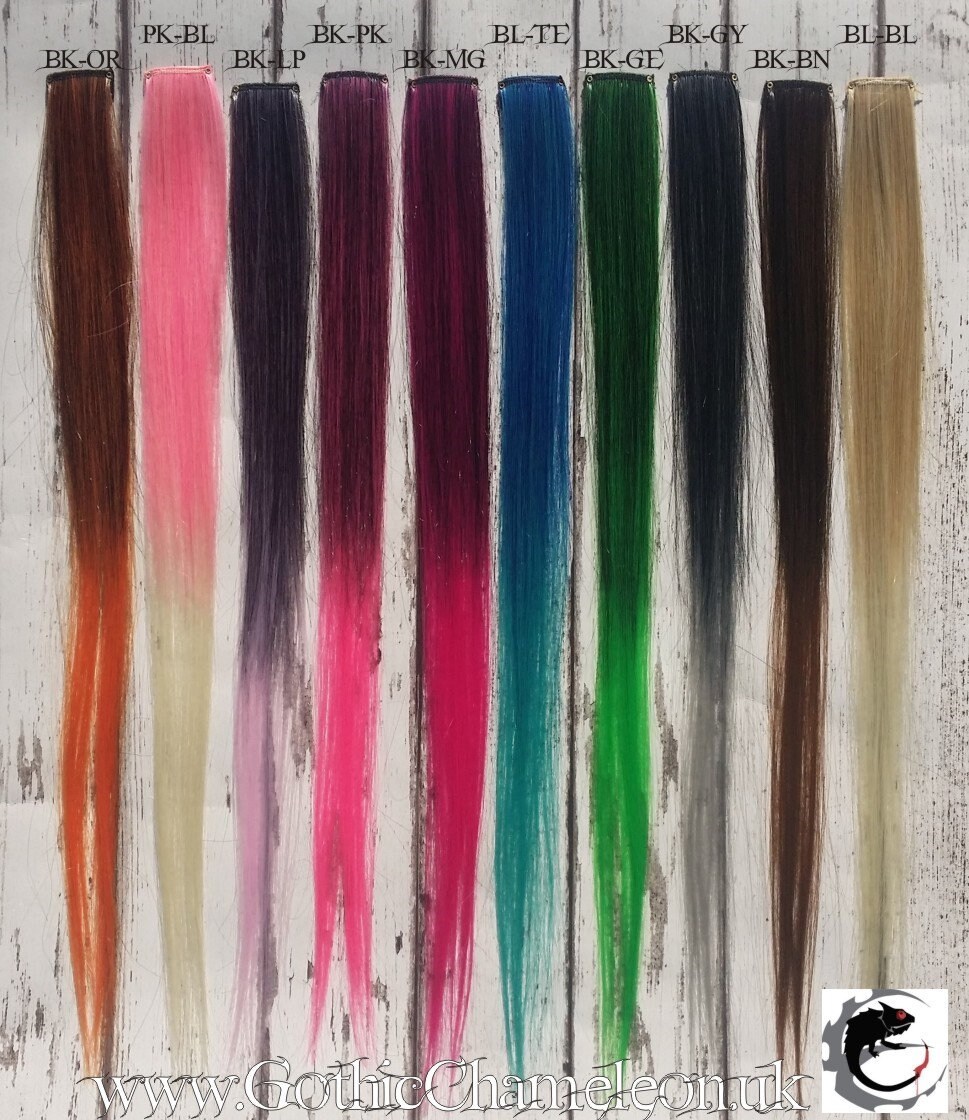 Clip in 18 Inch Ombre Hair Extension 10 Colors Ready to Ship - Etsy UK