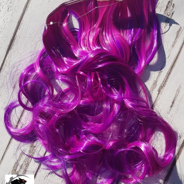 Purple Hair Extensions - Etsy