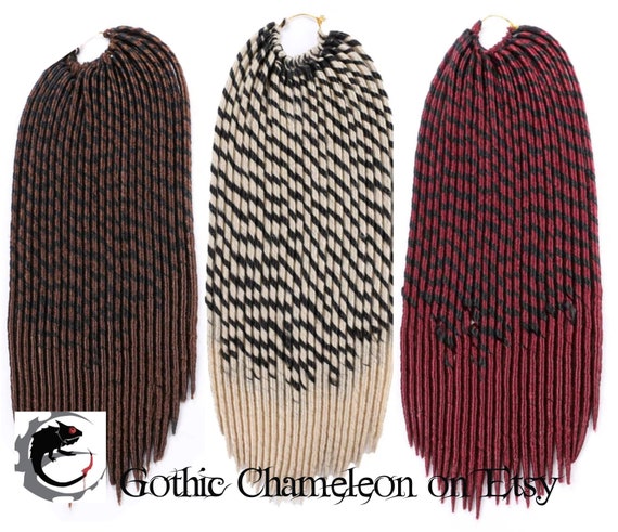 SE Single Ended Candy Cane Dreads 18 Inch long Made to Order | Etsy