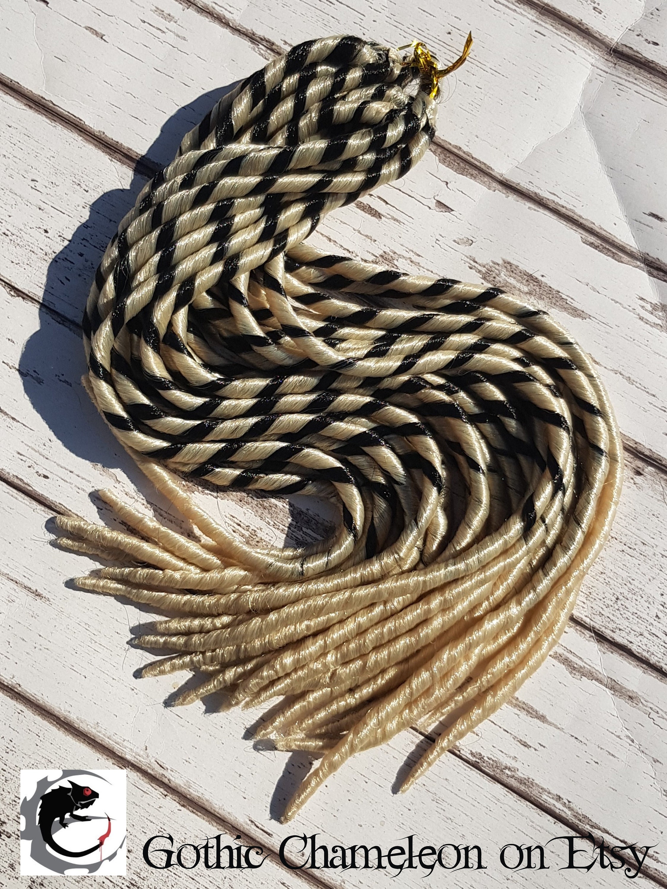 SE Single Ended Candy Cane Dreads 18 Inch long Made to Order | Etsy