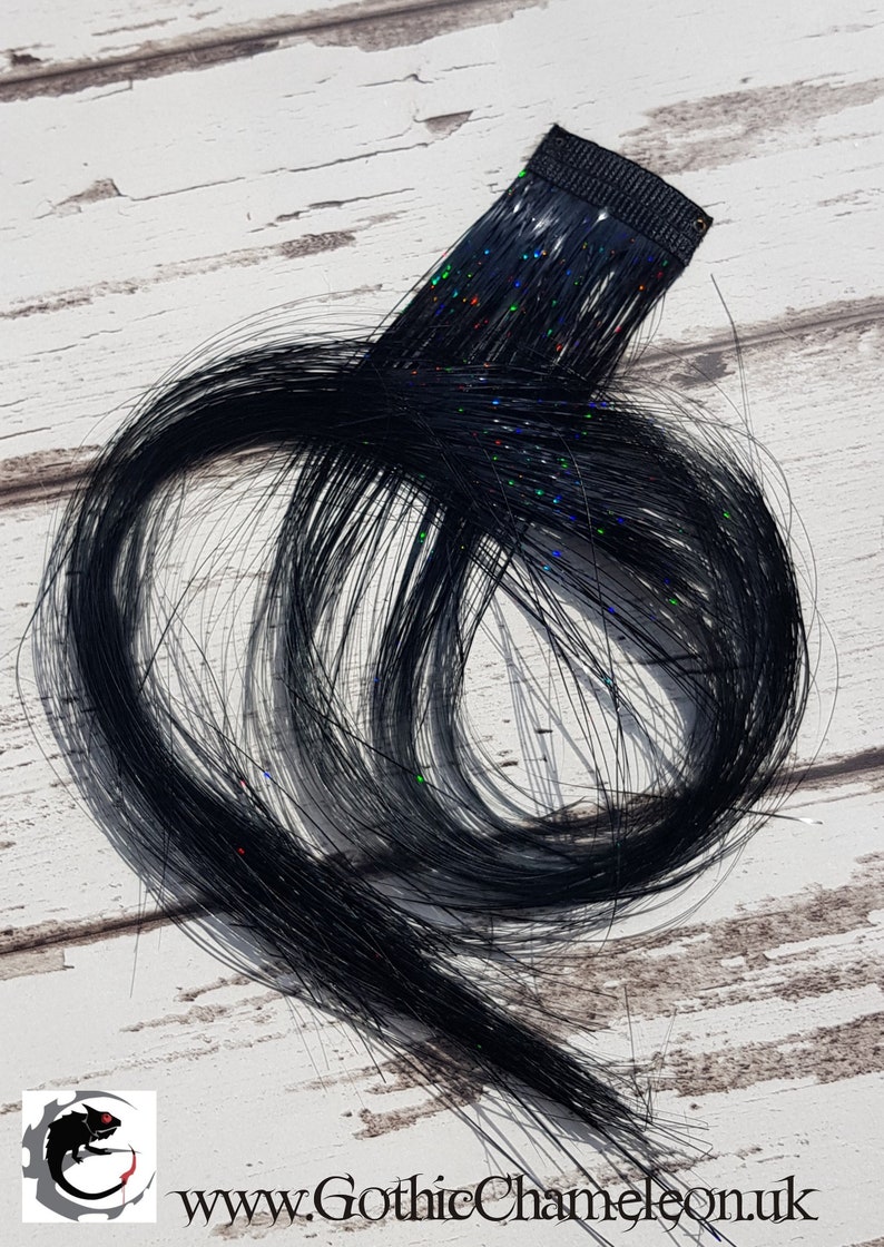 Clip in 19 Inch Tinsel Hair Extension 9 Colors Ready to Ship - Etsy UK