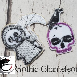 Red Biohazard Symbol Embroidered Patch Applique Very Gothic Emo Punk ...