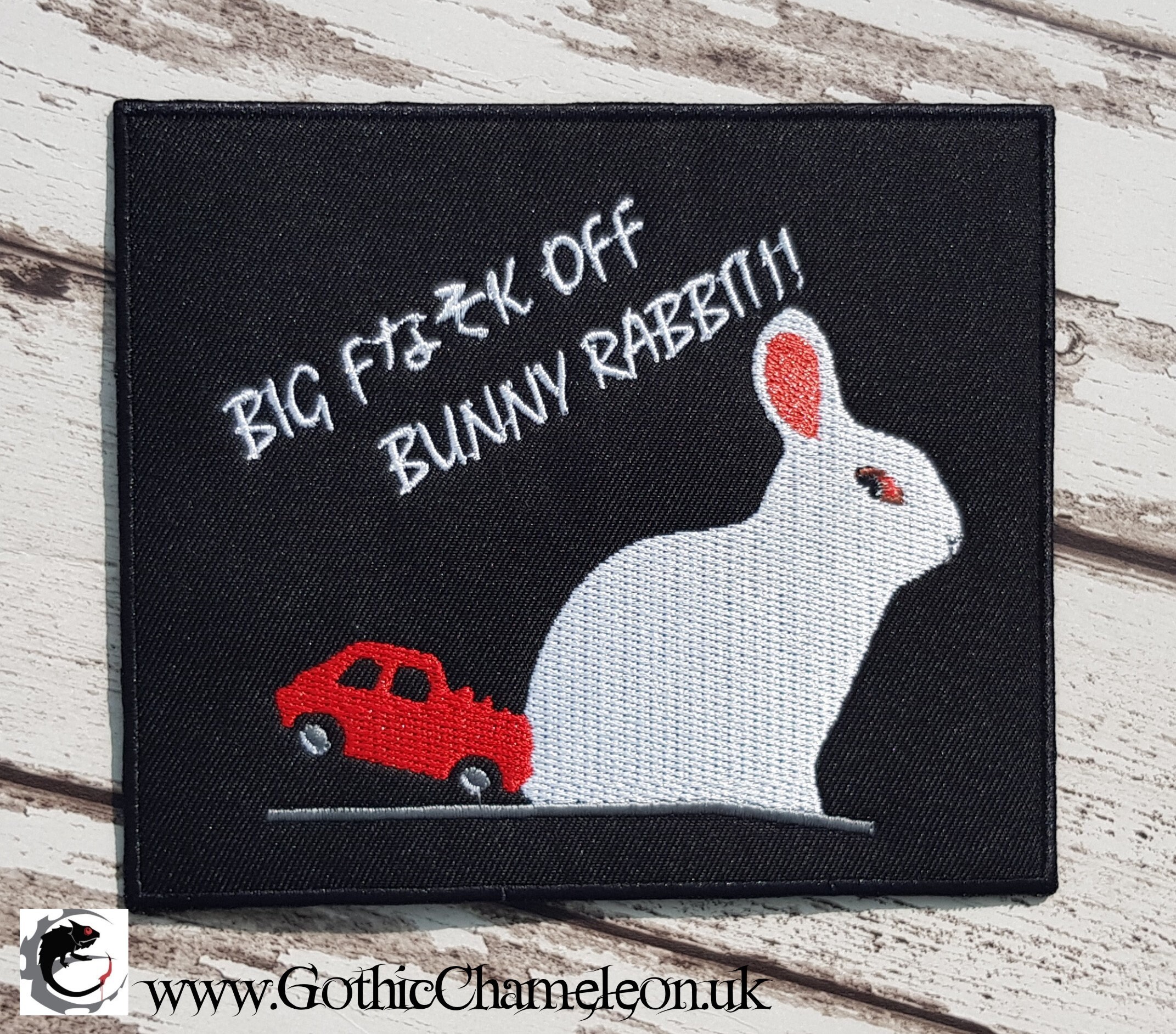 Big Bunny Embroidered Patch Applique Very Gothic Emo Punk - Etsy UK