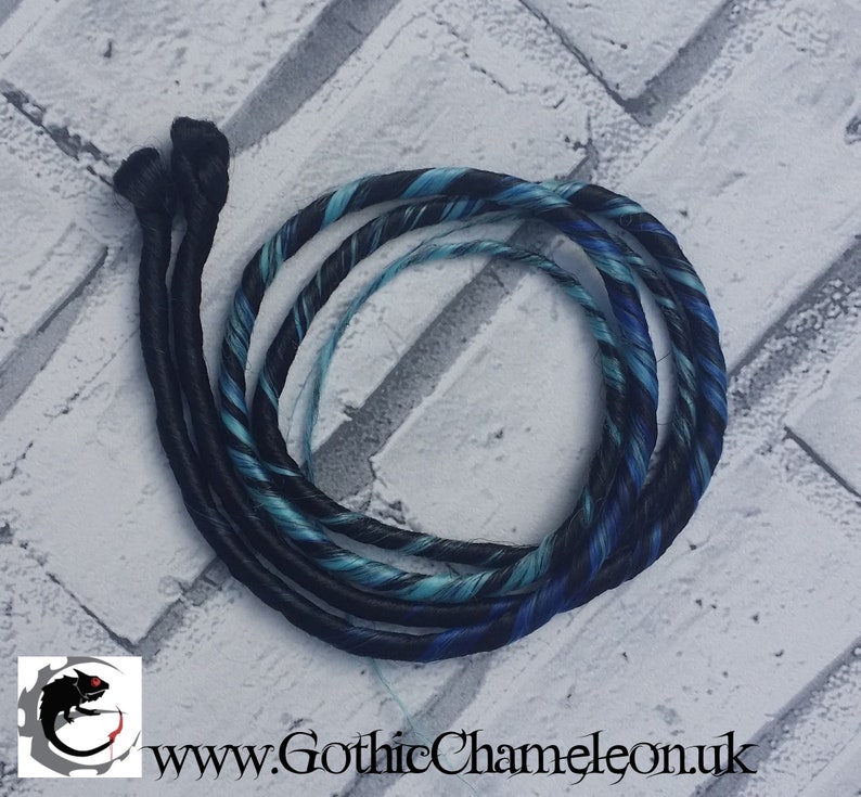 Single Ended Dreads Black & Blue Transitional Ombre up to 24 Inches ...