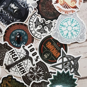 Mix Lucky Dip Stickers Viking Runic Raven Crow Style - Etsy