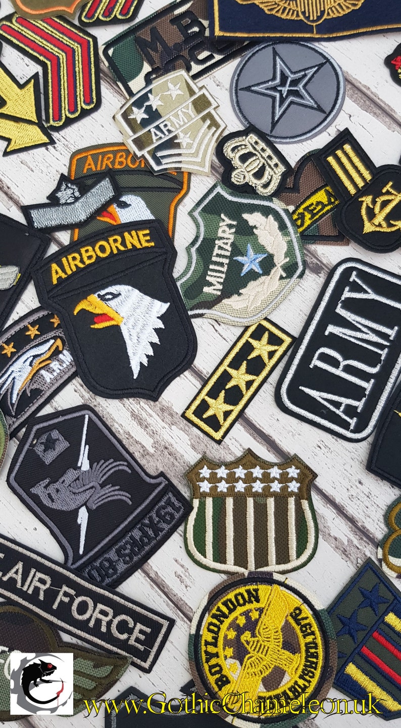 Mix Lucky Dip Military Embroidered Patches Applique - Etsy