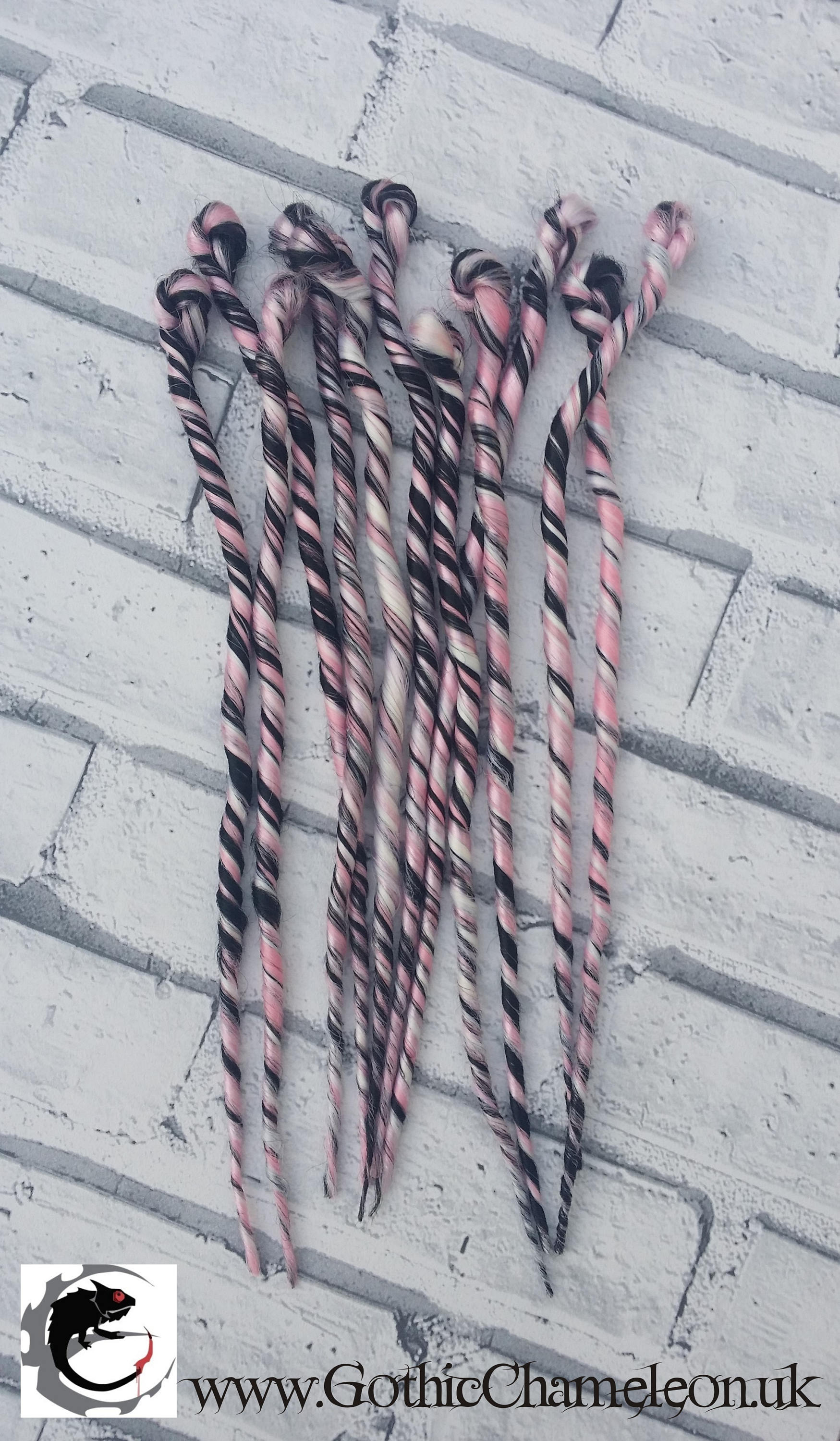 Single Ended Dreads Black & Blue Transitional Ombre up to 24 Inches ...