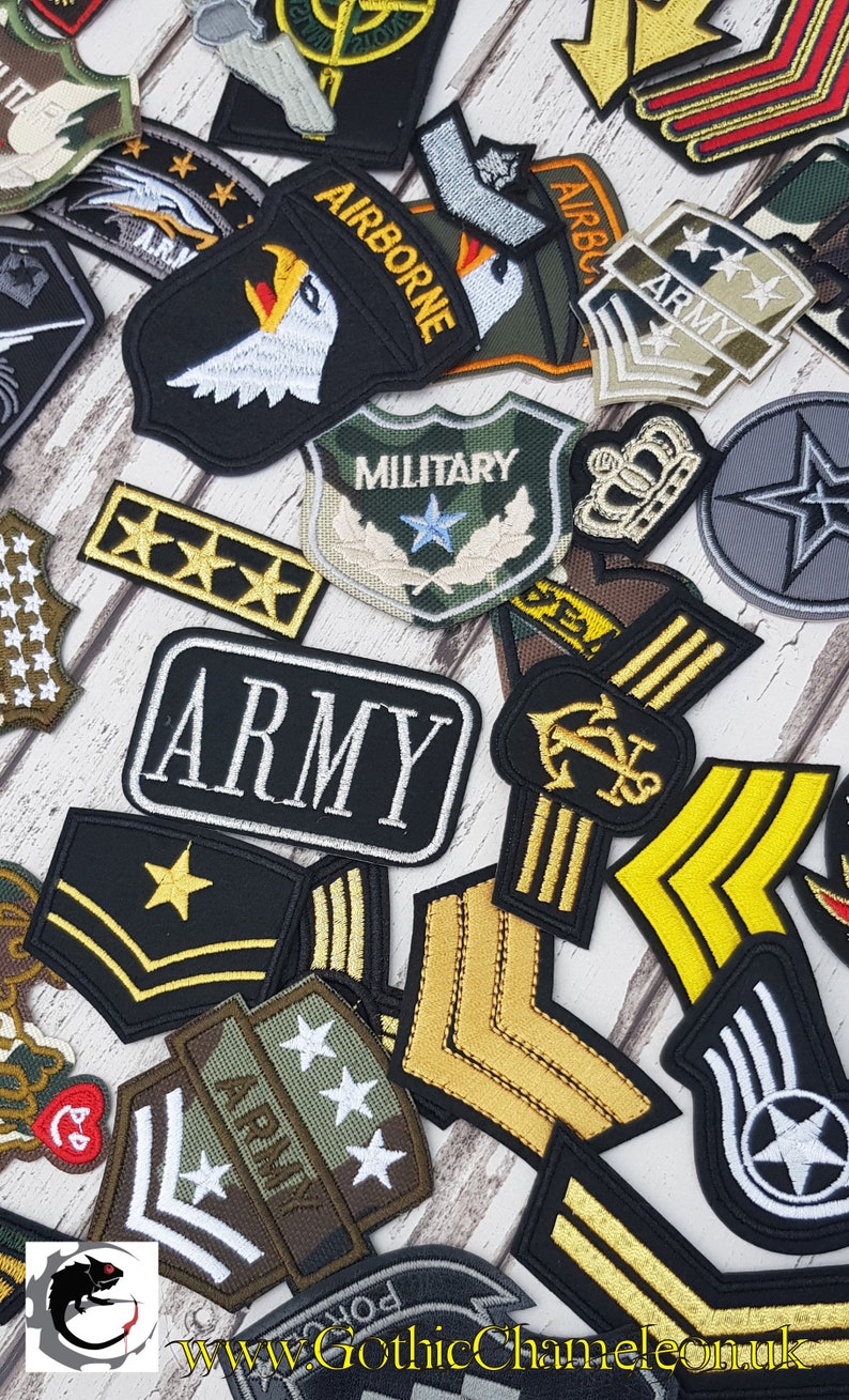 Mix Lucky Dip Military Embroidered Patches Applique - Etsy