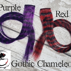 Zebra Tiger Stripe Clip in 18 Inch Hand Made Hair Extension 12 Colours ...