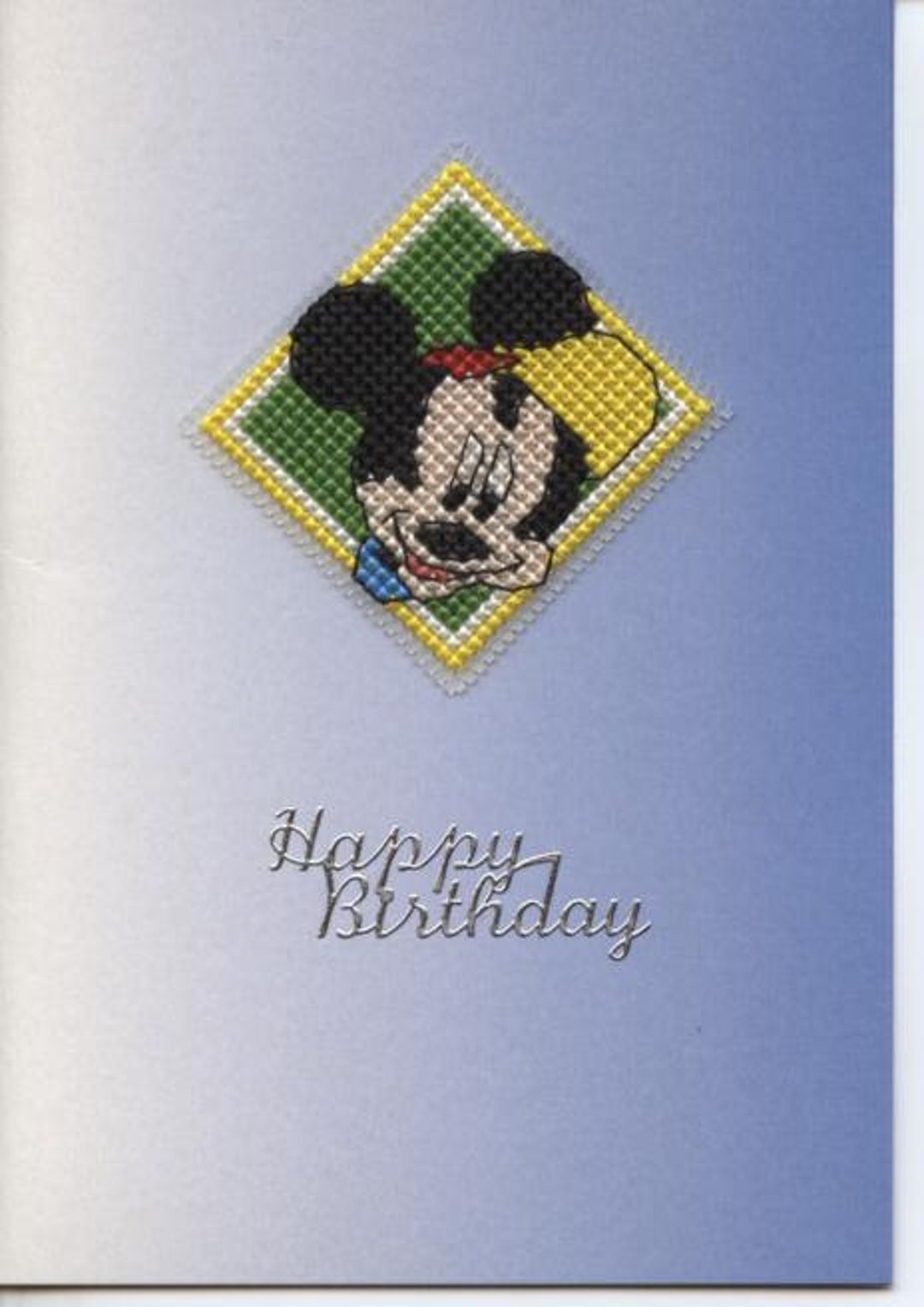 Mickey Mouse Happy Birthday Card - Etsy