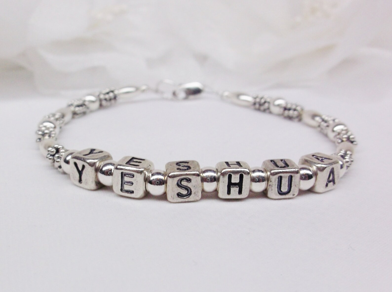 Yeshua Bracelet Sterling Silver Jesus Bracelet Sterling Silver - Etsy