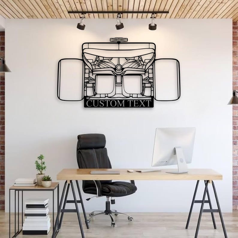 Custom Racing Metal Wall Art, Personalized Race Car Decor, Garage & Man ...