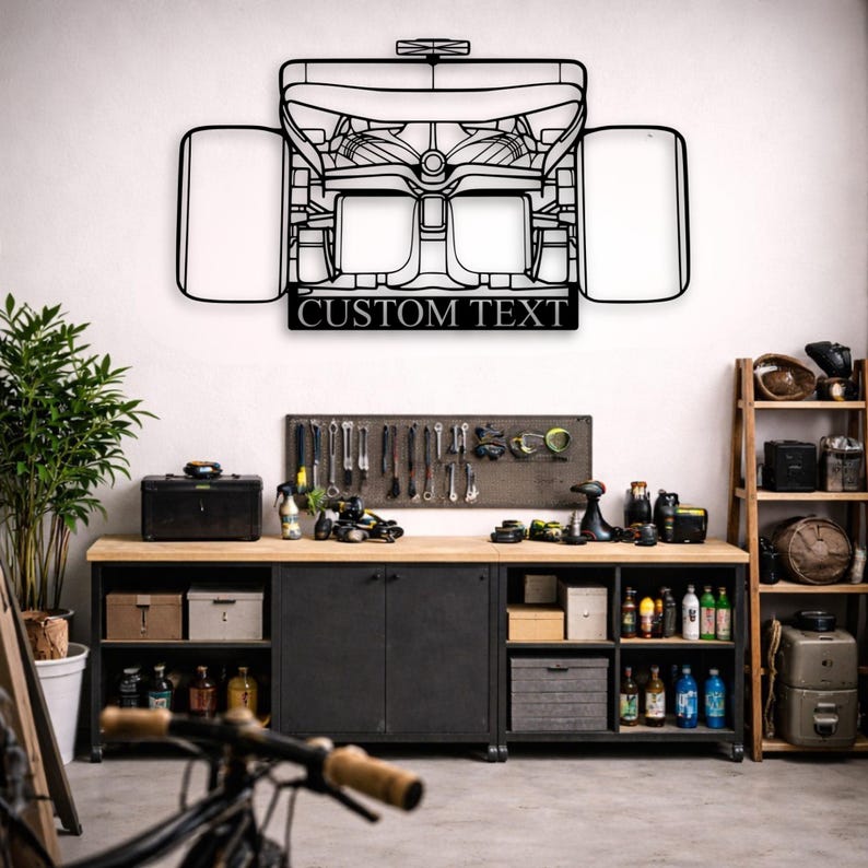 Custom Racing Metal Wall Art, Personalized Race Car Decor, Garage & Man ...