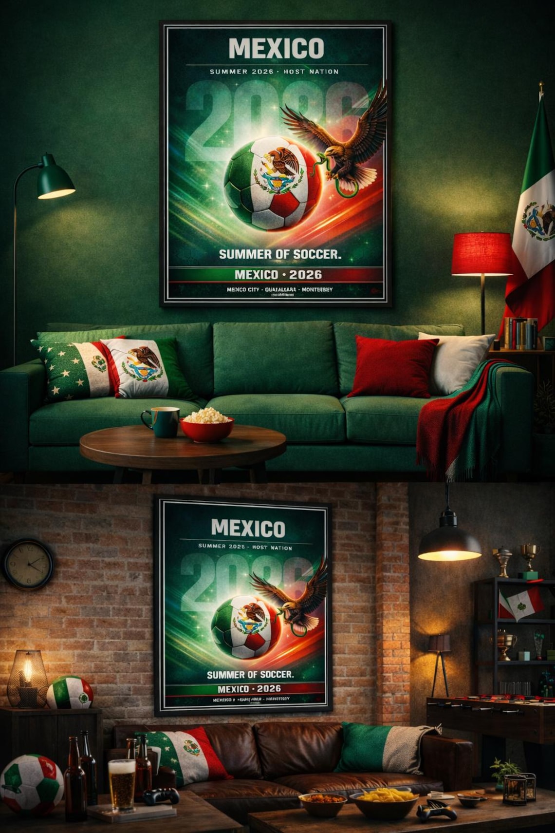 Mexico 2026 Soccer Poster, Modern Sports Art (instant Download) - Etsy