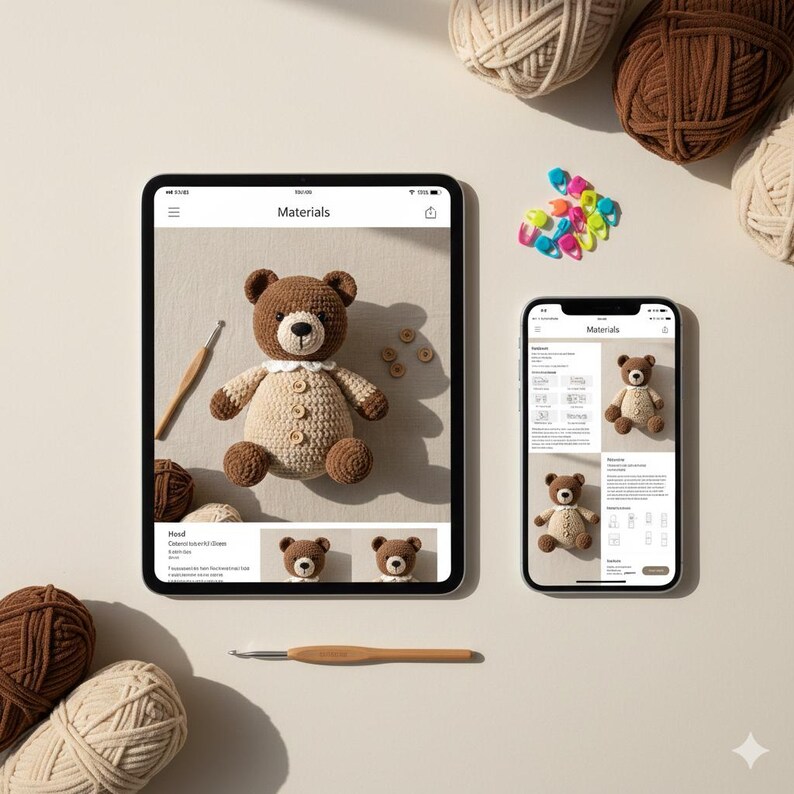 Crochet Bear Lovey Pattern PDF | Pajama Eater Amigurumi Bear | Plush ...