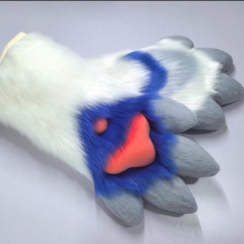 Dragon Claw Gloves Furry Paw Custom Three Color Plush Kawaii Cosplay ...