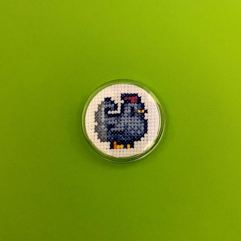 Stardew Valley Blue Chicken Badge - Etsy