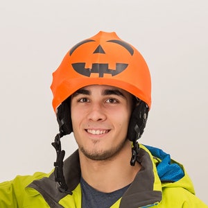 Halloween Helmet Cover, Black Spooky Decor, Gift for Him, Trick or ...