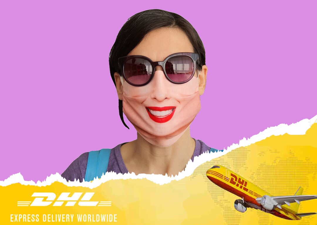 RADIANT SMILE WOMAN Face Mask, Lifelike Masks, Realistic Female Mask ...