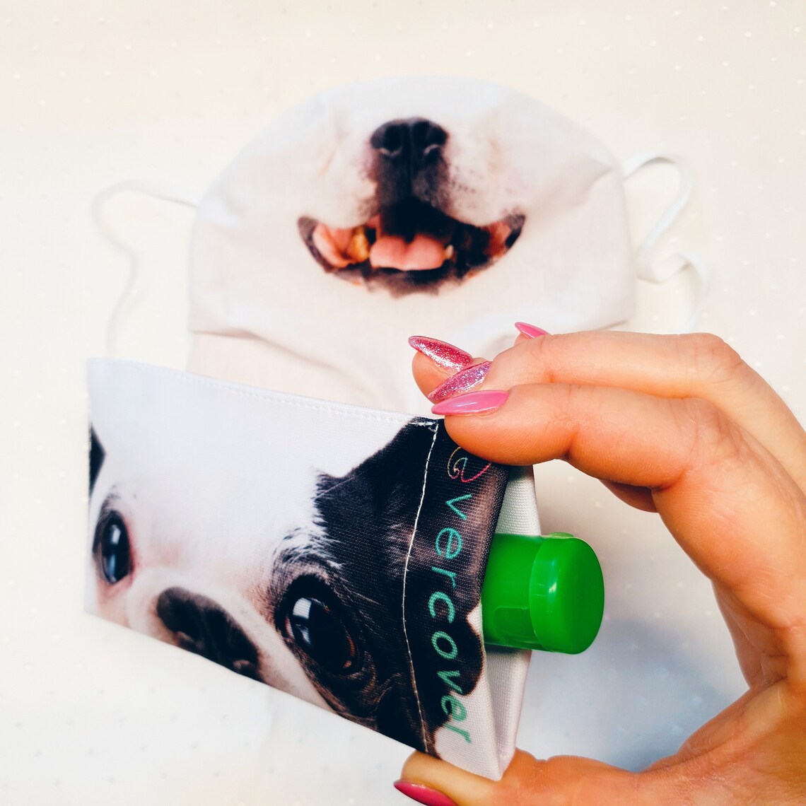 Doggy Face Mask Face Mask with Nose Wire and Filter Pocket | Etsy