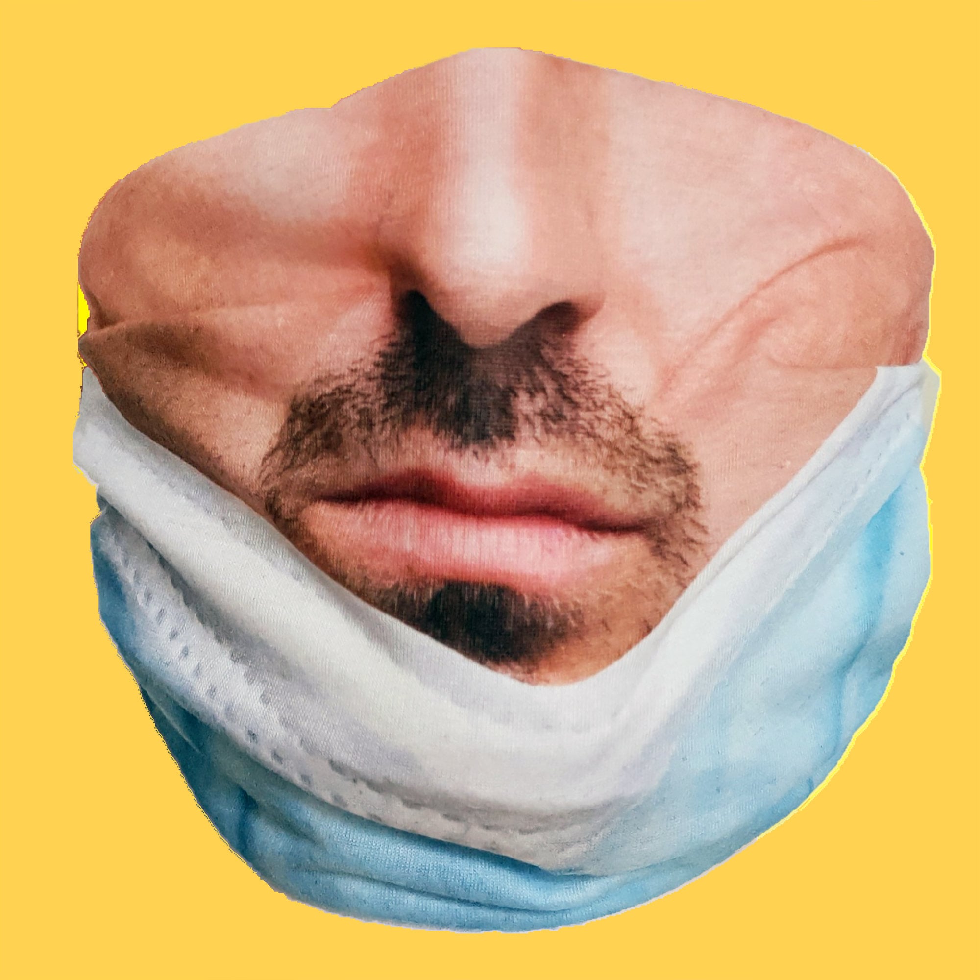 Fake face mask for man Funny incorrect face mask wearing nose | Etsy