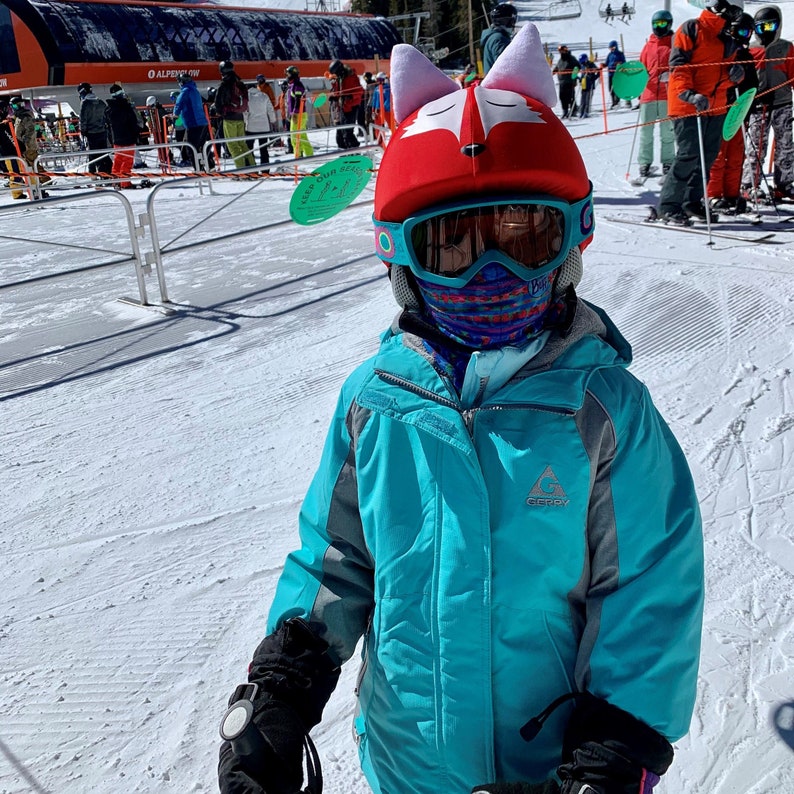 Fox Ski Helmet Cover Fox Snowboard Helmet Cover Gift for - Etsy