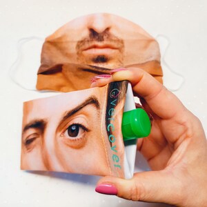 EXPRESS SHIPPING, Funny Face Mask for Men, Father's Day Gift, Bearded ...