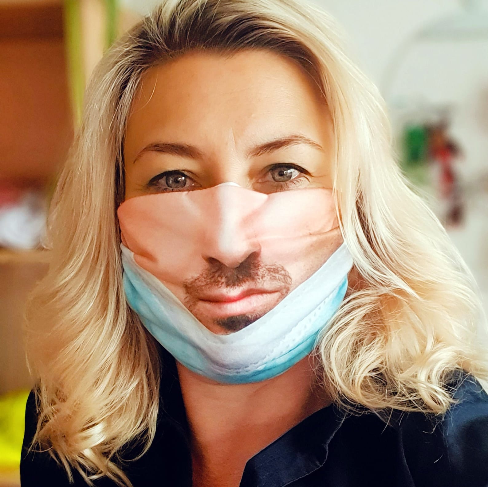 Fake Face Mask for Man Funny Incorrect Face Mask Wearing Nose - Etsy