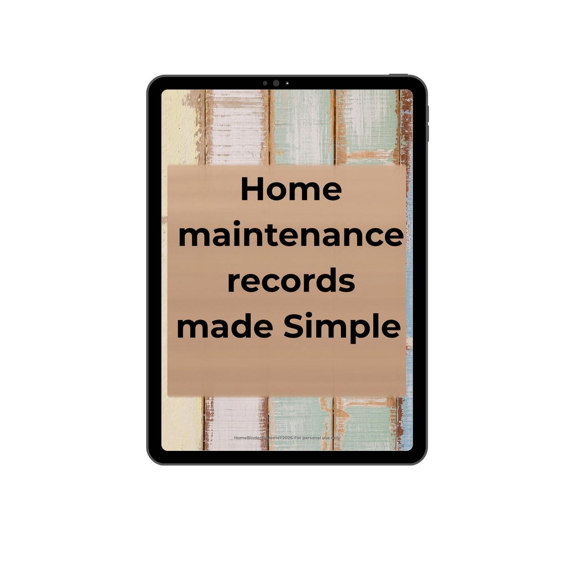 Home Maintenance Log Binder Printable Home Repair and Service Tracker ...