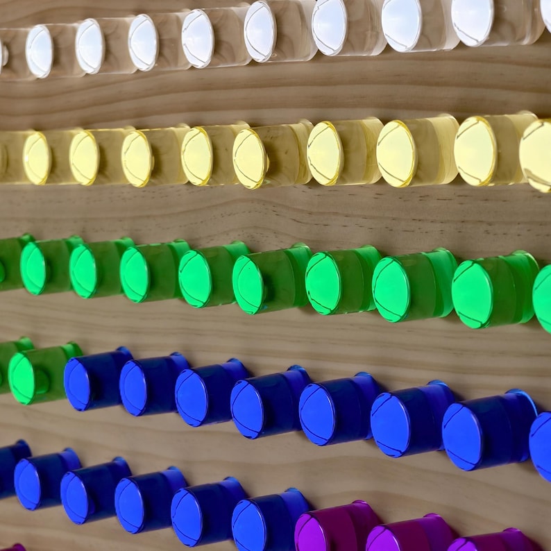 Giant Sensory Light Peg Board Montessori Wall Toy for Autism ADHD Large ...