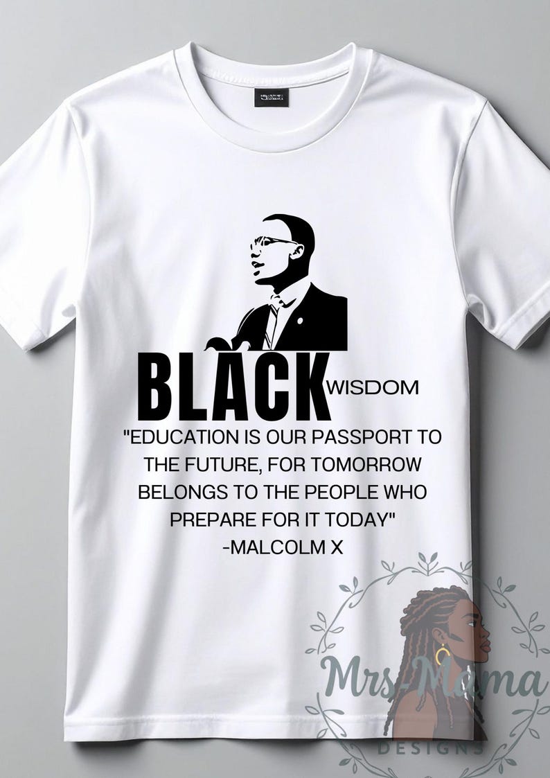 Malcolm X-png-black Wisdom-black History Month - Etsy