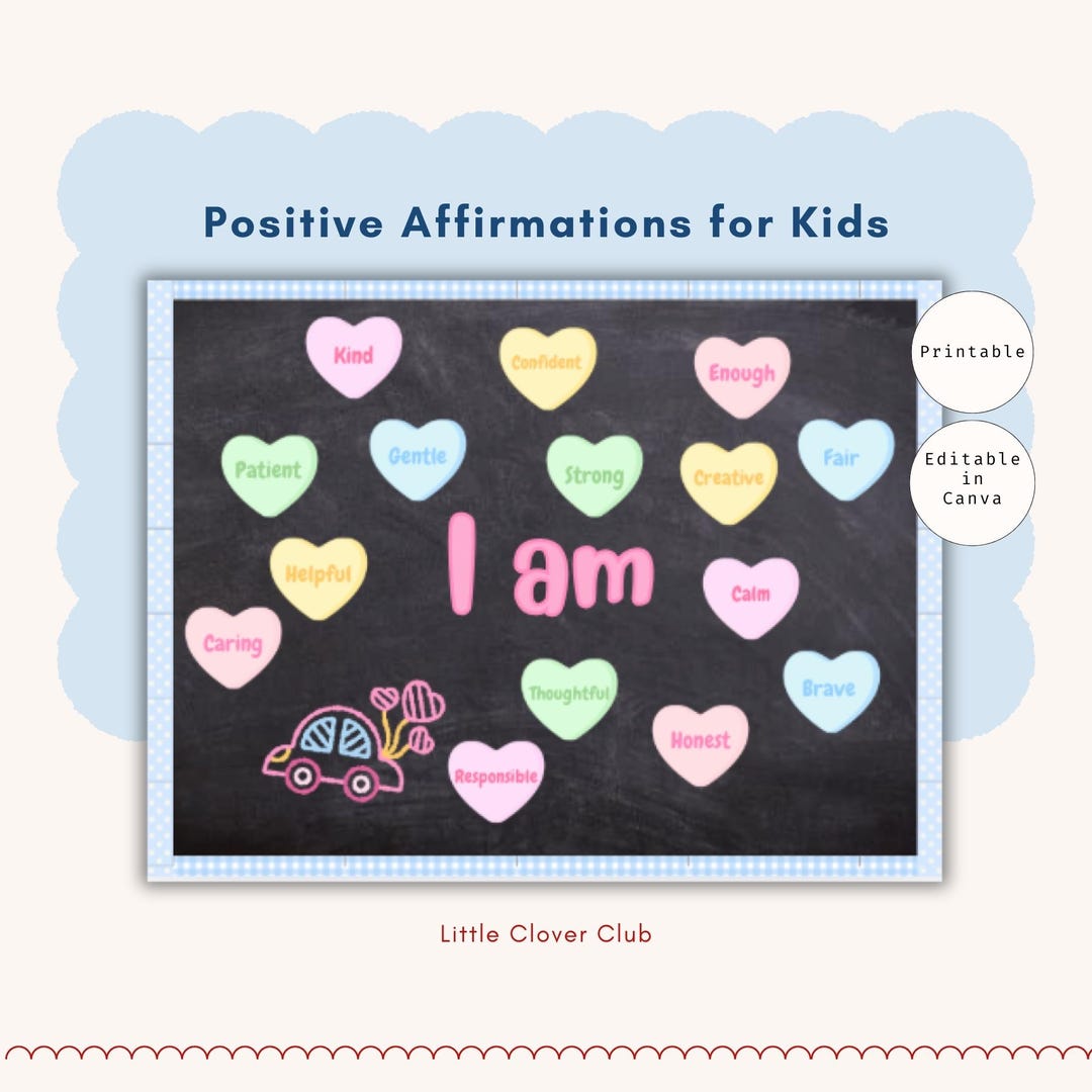 I Am Bulletin Board School Bulletin Boards Printable Kit L Positive ...