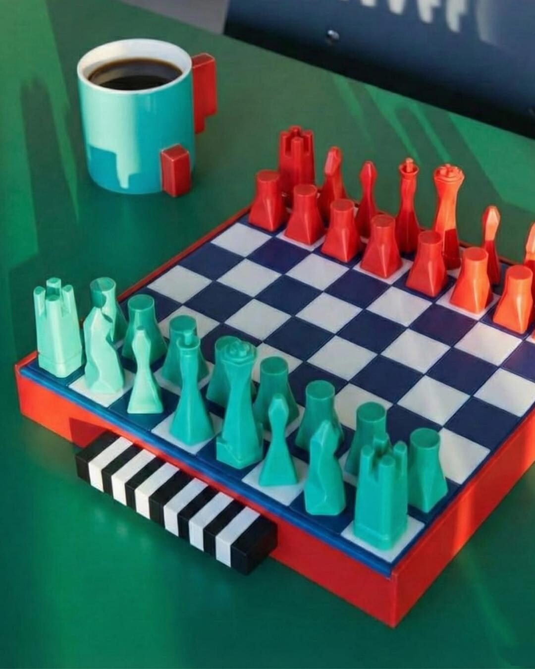 Personalized Chess and Checkers Set, Small Colorful Board Game ...