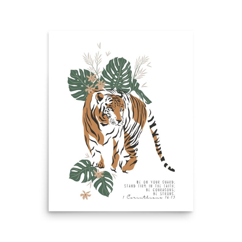 Be on Your Guard | Scripture Poster Art | Large Bible Verse Wall Decor ...
