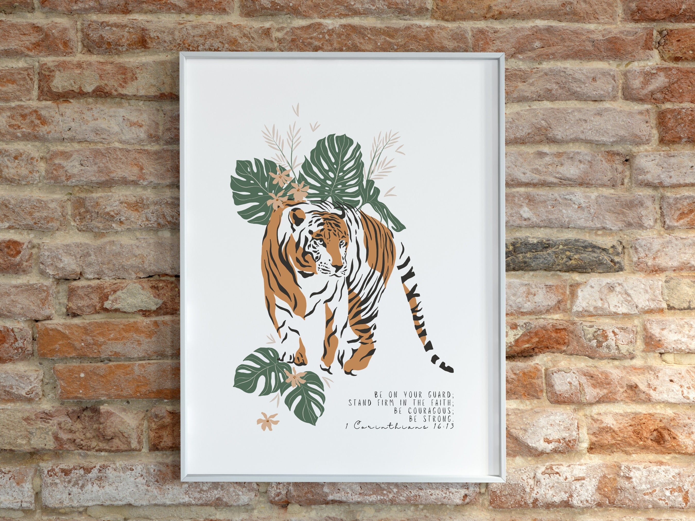 Be on Your Guard | Scripture Poster Art | Large Bible Verse Wall Decor ...